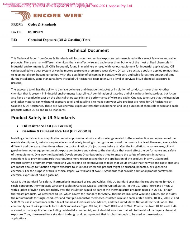 Chemical Exposure (Oil & Gasoline) Tests | AJB Sales